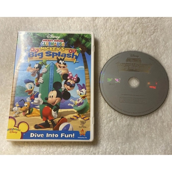 Media | Mickeys Big Splash Dvd Disney Donald Daisy Minnie Pluto Goofy ...